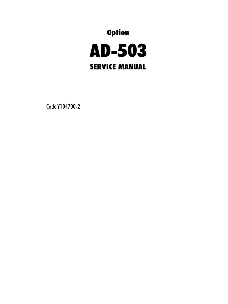AD-503 MF25smY104700-2 - ENG | PDF | Power Supply | Printed Circuit Board