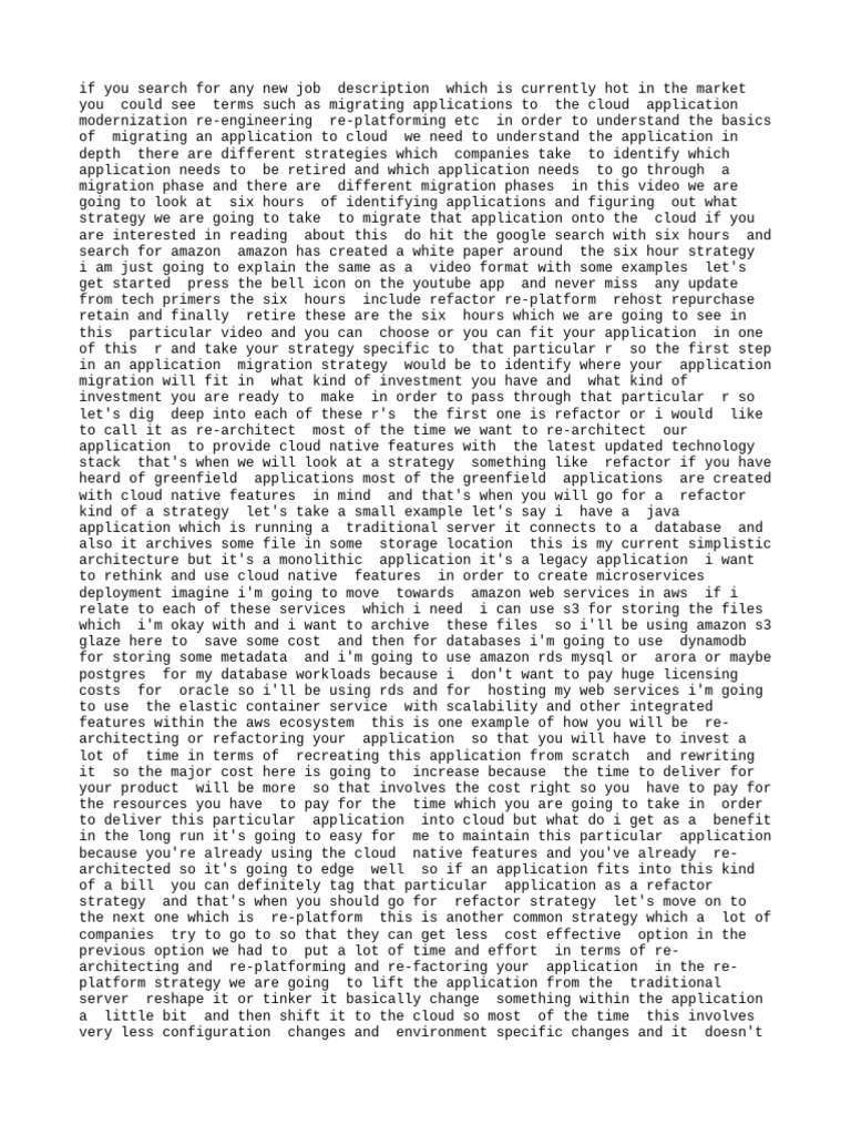 Cloud Migration Strategies Explained | PDF | Cloud Computing | Amazon Web Services