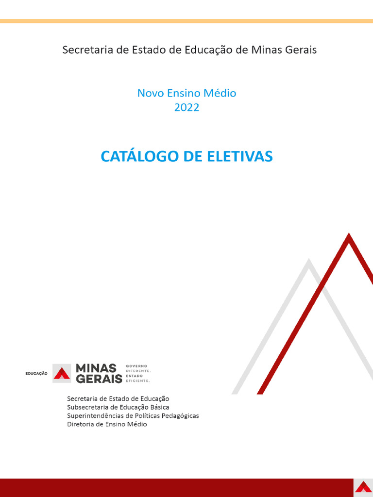Catalogo Das Eletivas MÉDIO | PDF