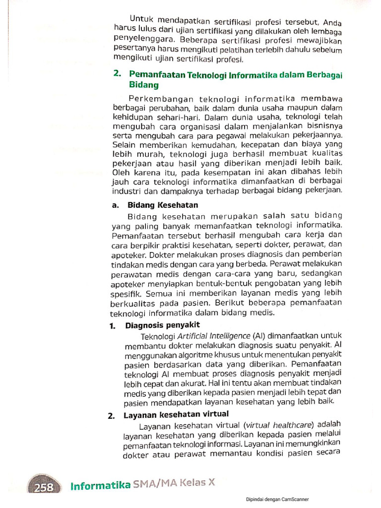 Pemanfaatan TIK Dalam Berbagai Bidang | PDF