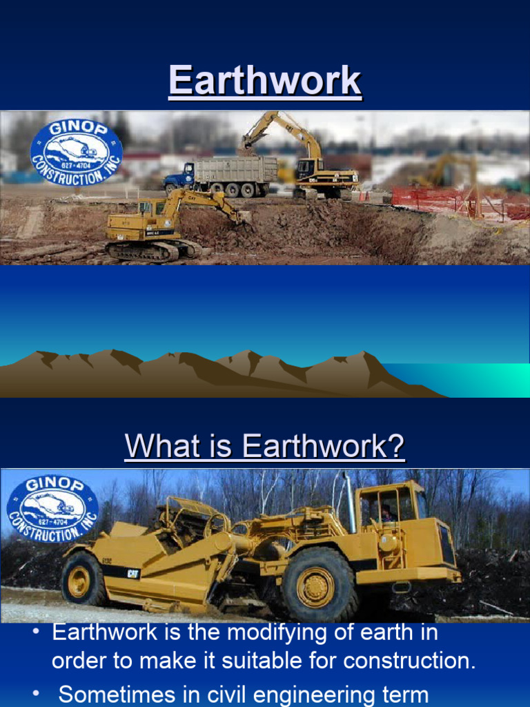 Earthworks Operation and Equipment | PDF | Loader (Equipment) | Tractor