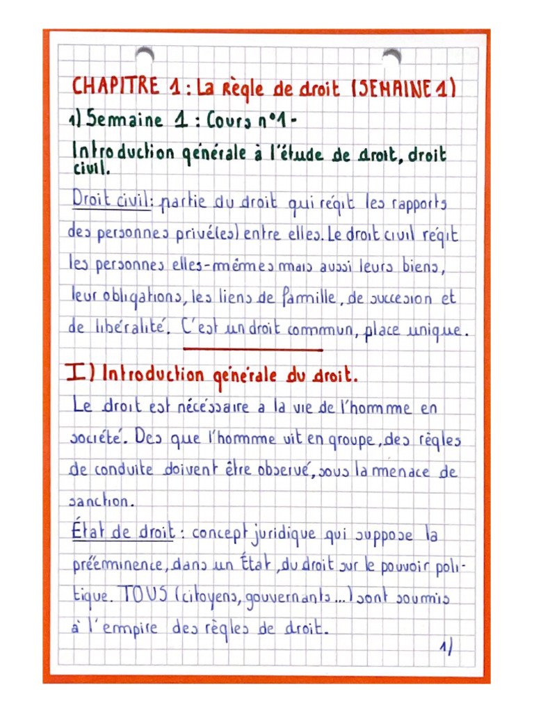 Semaine 1 - Cours n1 | PDF