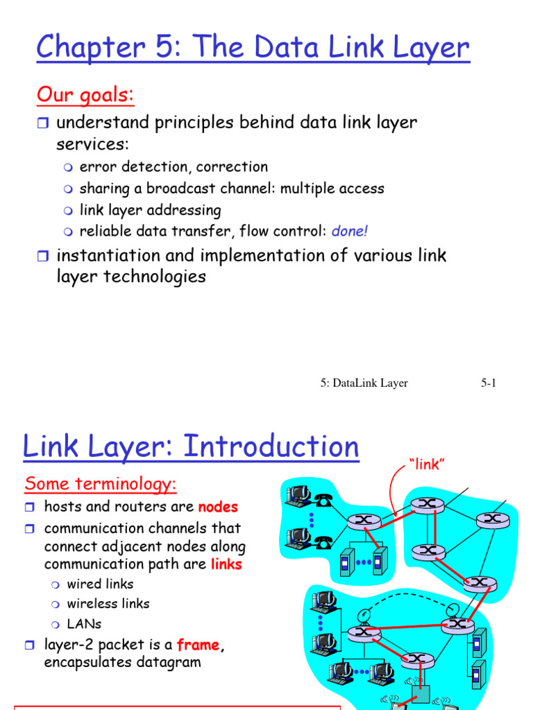 Data Link Layer - Fall23 | Download Free PDF | Channel Access Method | Ethernet
