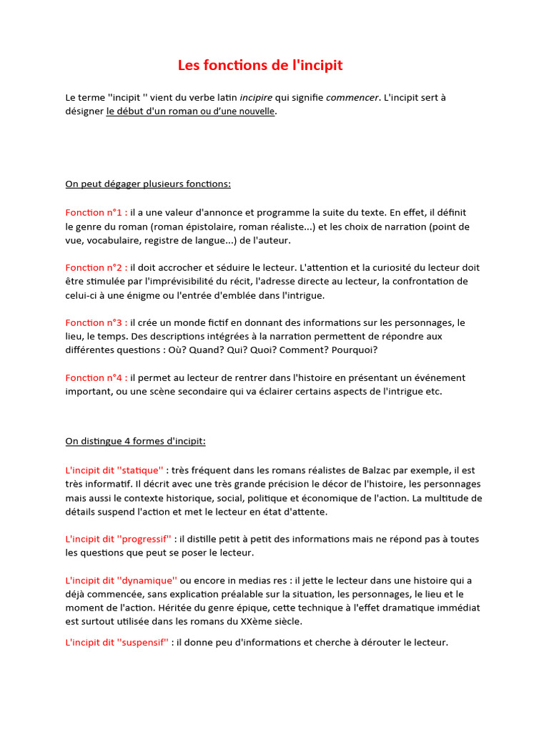 Leçon INCIPIT | PDF