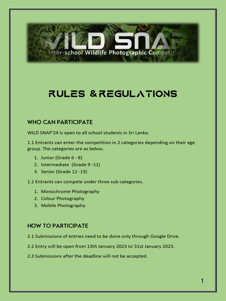 Wild Snap-1 | PDF | Imaging | Vision