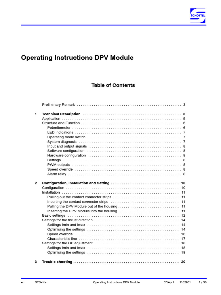 Operation Instructions DPV-Modul | PDF | Electrical Connector | Amplifier