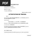 Attestation de Titularisation Employé | PDF