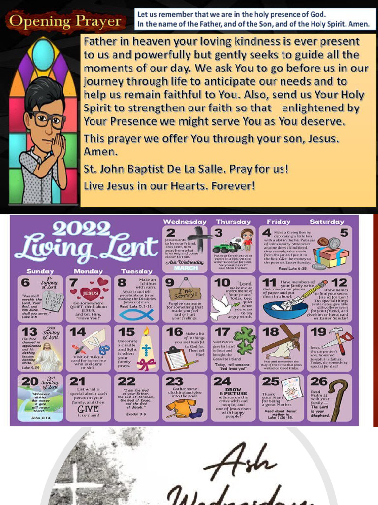 Special Lesson Lenten Season | PDF | Lent | Christian Worship And Liturgy
