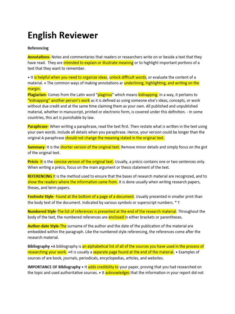 English Reviewer 2nd Periodical Exam | PDF | Essays | Argument