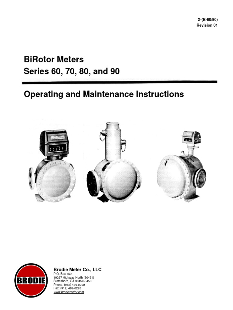 Birotor Meters Series 60, 70, 80, and 90 Operating and Maintenance ...