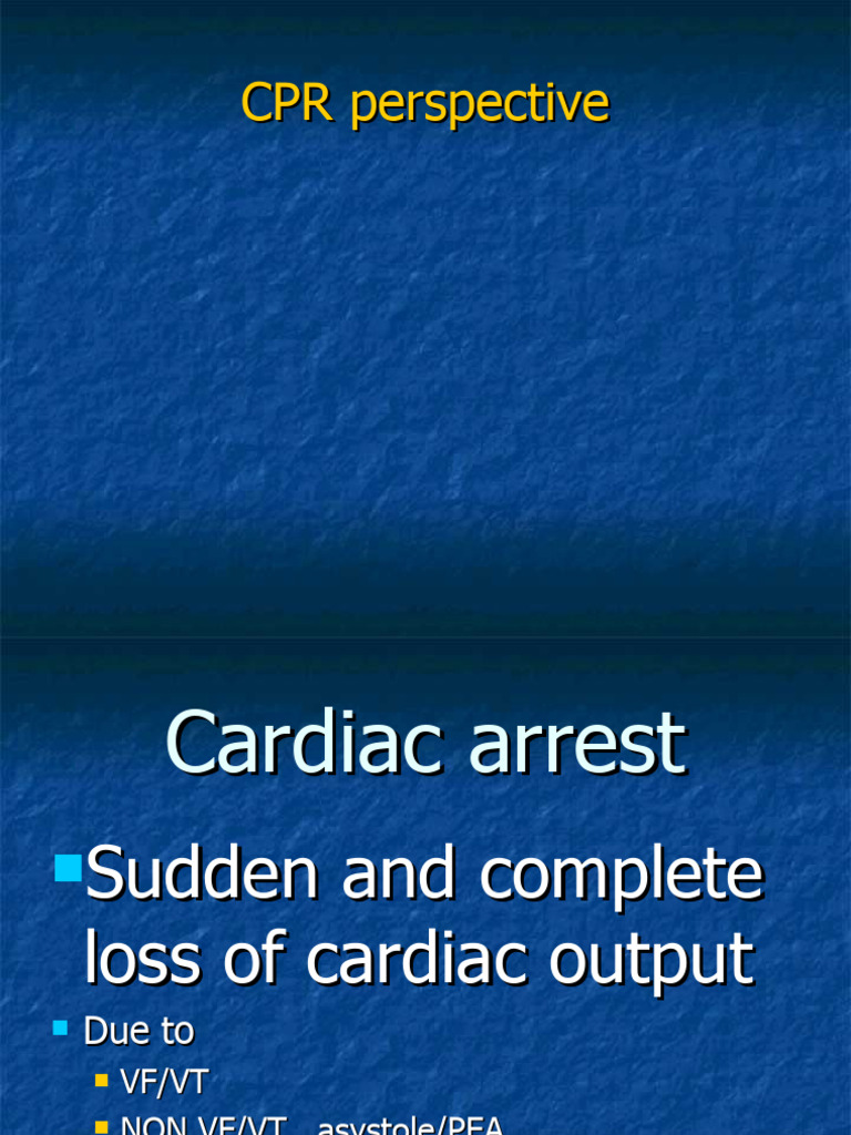 Introduction Cpr Perspective Pdf Cardiopulmonary Resuscitation