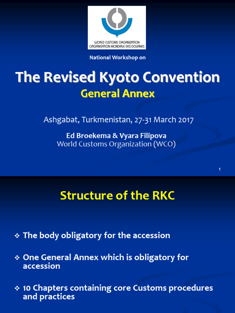 Session 4 The Revised Kyoto Convention-General Annex | PDF | Appeal ...