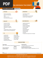 ALLEN Scholarship Admission Test (ASAT) : Syllabus & Pattern | PDF ...