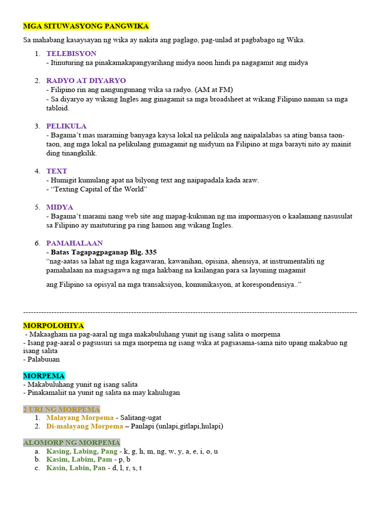 Filipino (Grade 11 STEM - 1st Semester) | PDF