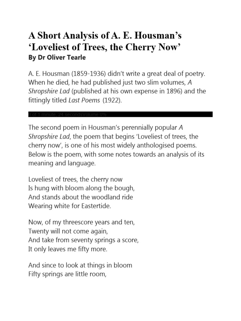 A Short Analysis | PDF | Poetry