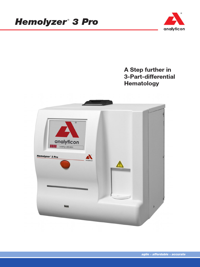 Hemolyzer 3 Pro Flyer | PDF | Printer (Computing) | Touchscreen