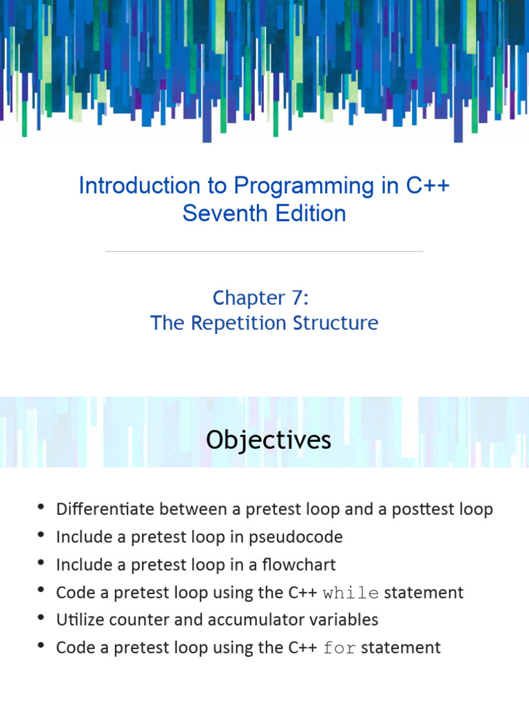 Modified Chapter 7 Presentation | PDF | Control Flow | C++ Modified Chapter 7 Presentation | PDF | Control Flow | C++