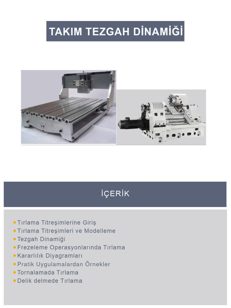 Tezgah Dinamigi | PDF
