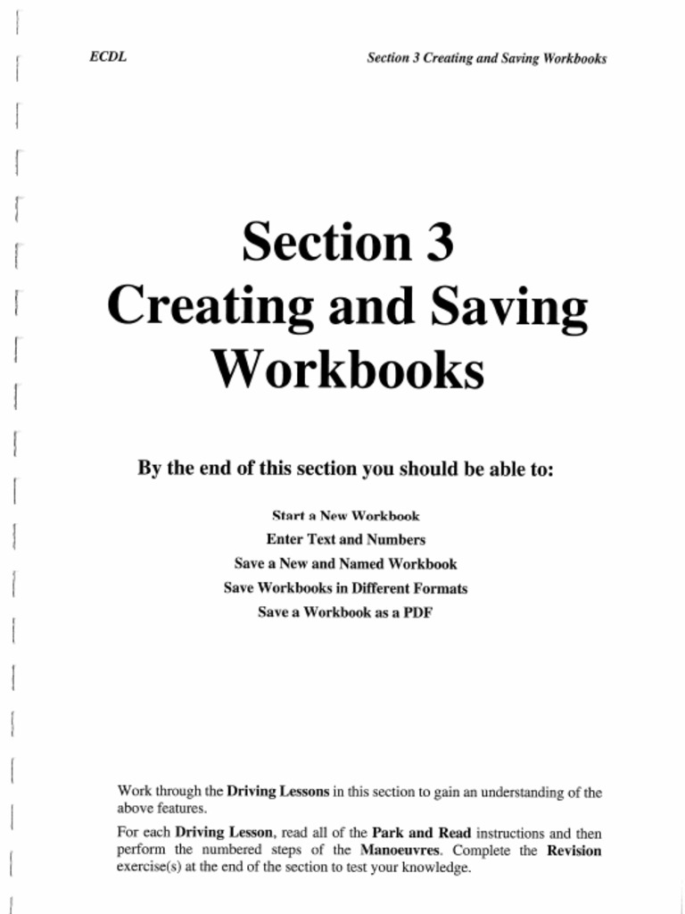 ECDL Level 2 Excel 2016-31-40 | PDF