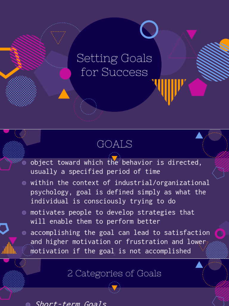 Effective Goal Setting Strategies | PDF | Goal | Goal Setting