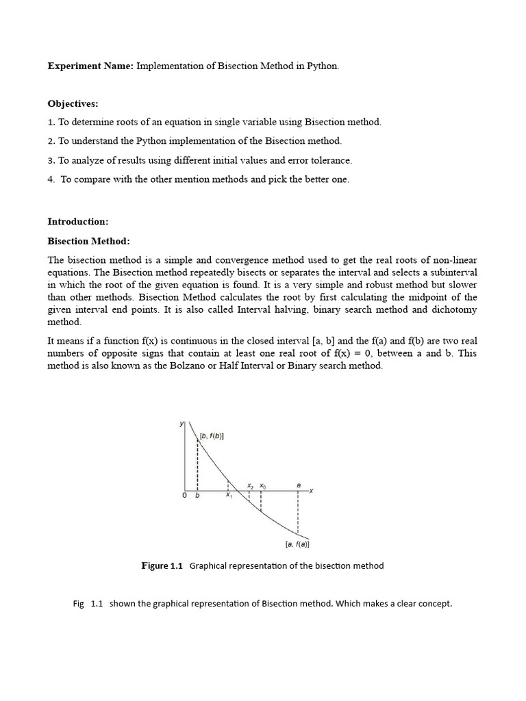 Python Bisection Method Guide | PDF