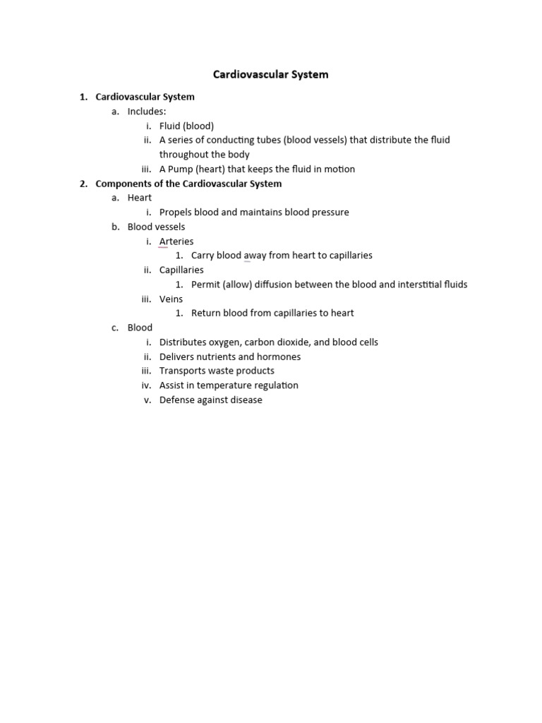 Blood Intro Notes | PDF | Blood | Circulatory System