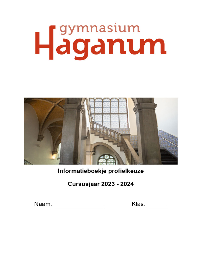 Profielkeuzeboekje Haganum 2023-2024 | PDF