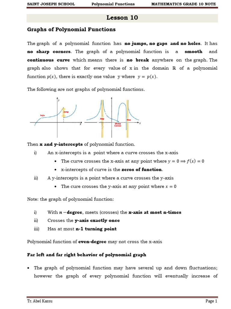 Mathematics Grade 10 Note 4 | PDF | Numerical Analysis | Mathematical ...