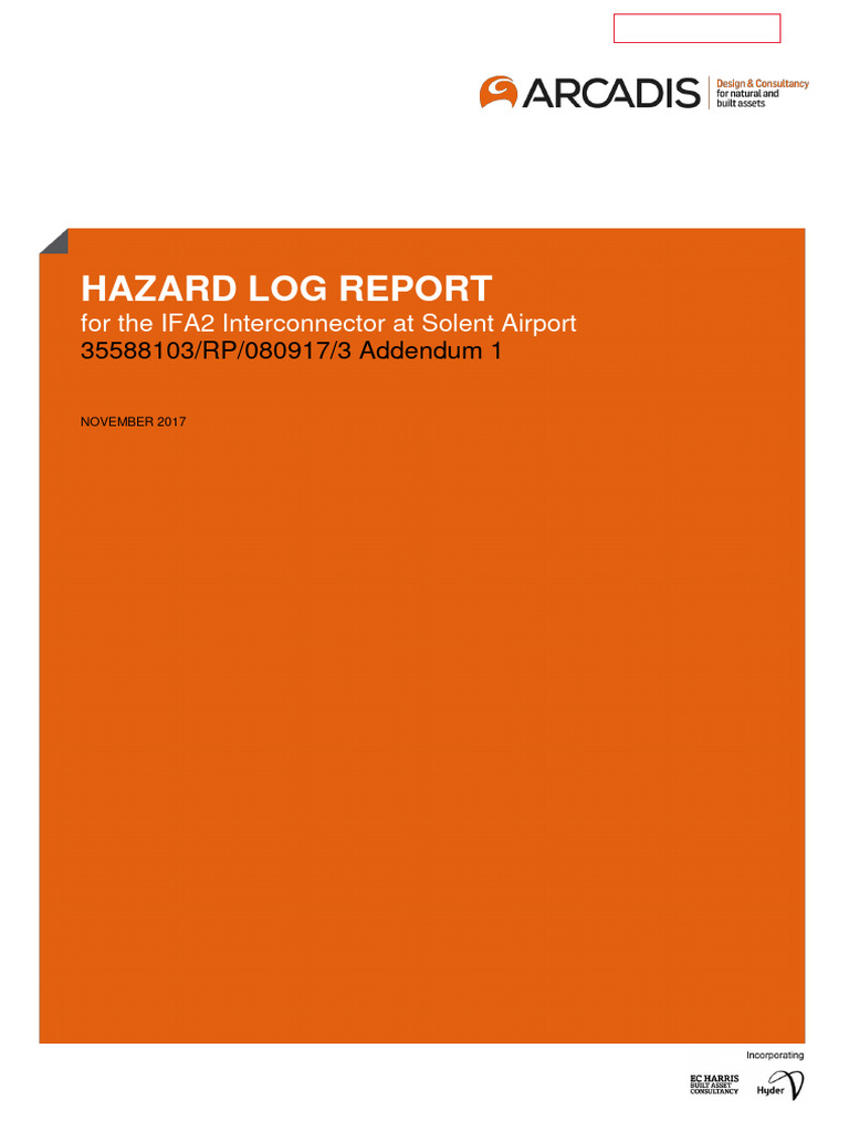 Hazard Log Report | PDF | Risk | Hazards