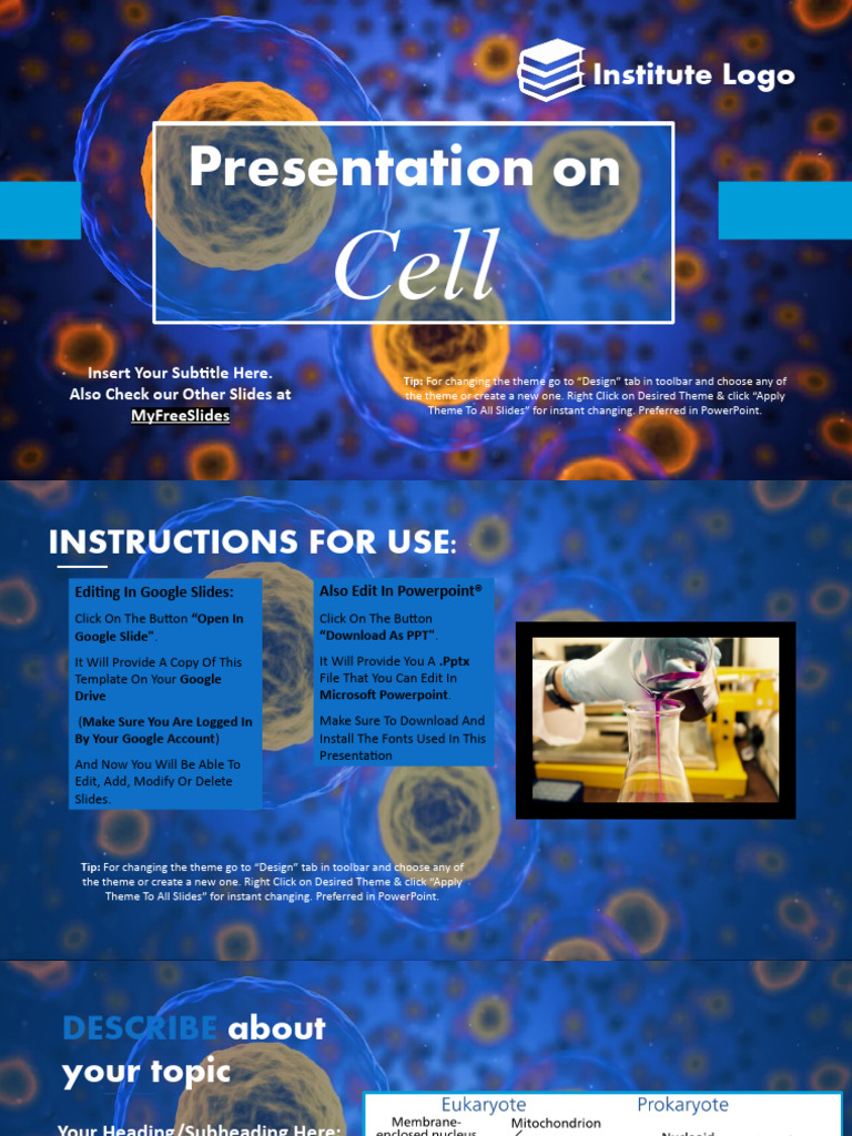 035 Free Cell Basic Unit of Life Google Slides Themes PPT Template ...