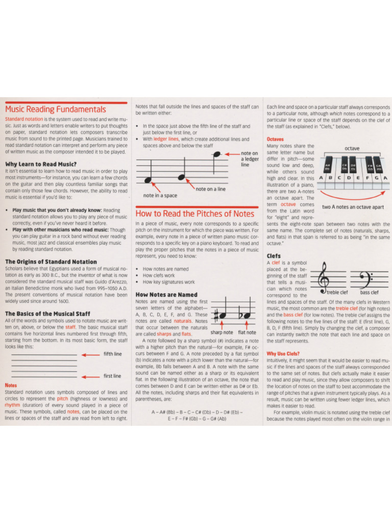 Music Theory Quick Reference | PDF