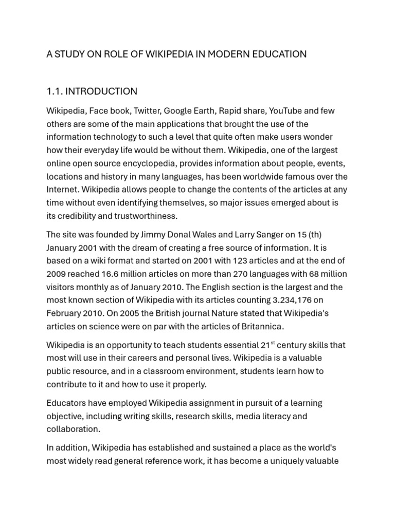 Introduction 1 | PDF | Wikipedia | Data