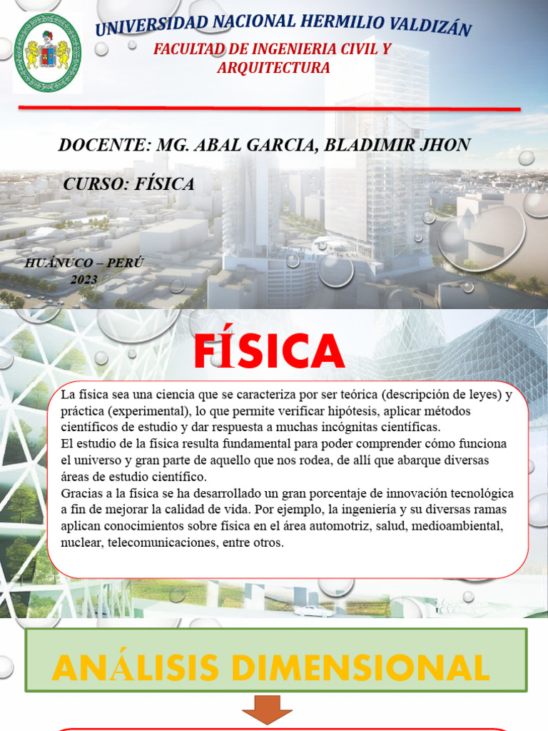Análisis Dimensional en Física | PDF | Física | Teoría