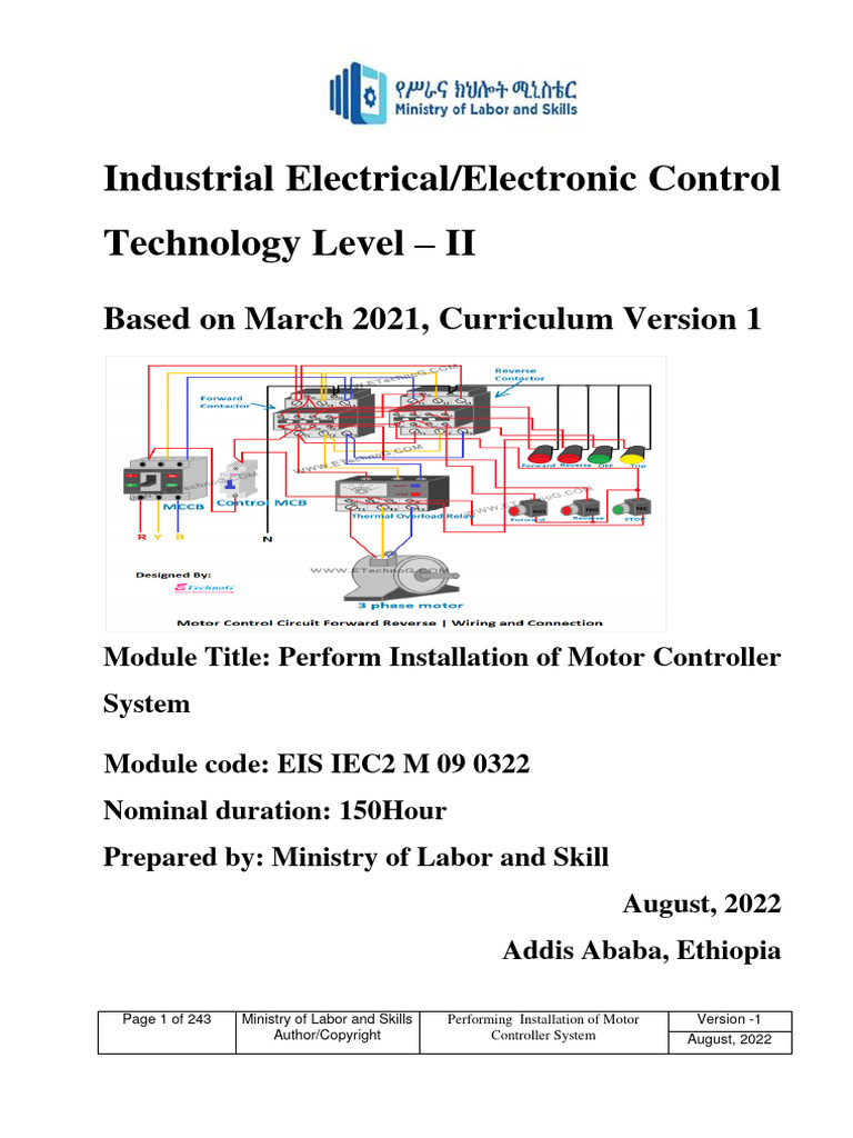 Motor Control 1-7 | PDF | Electrical Wiring | Electric Motor