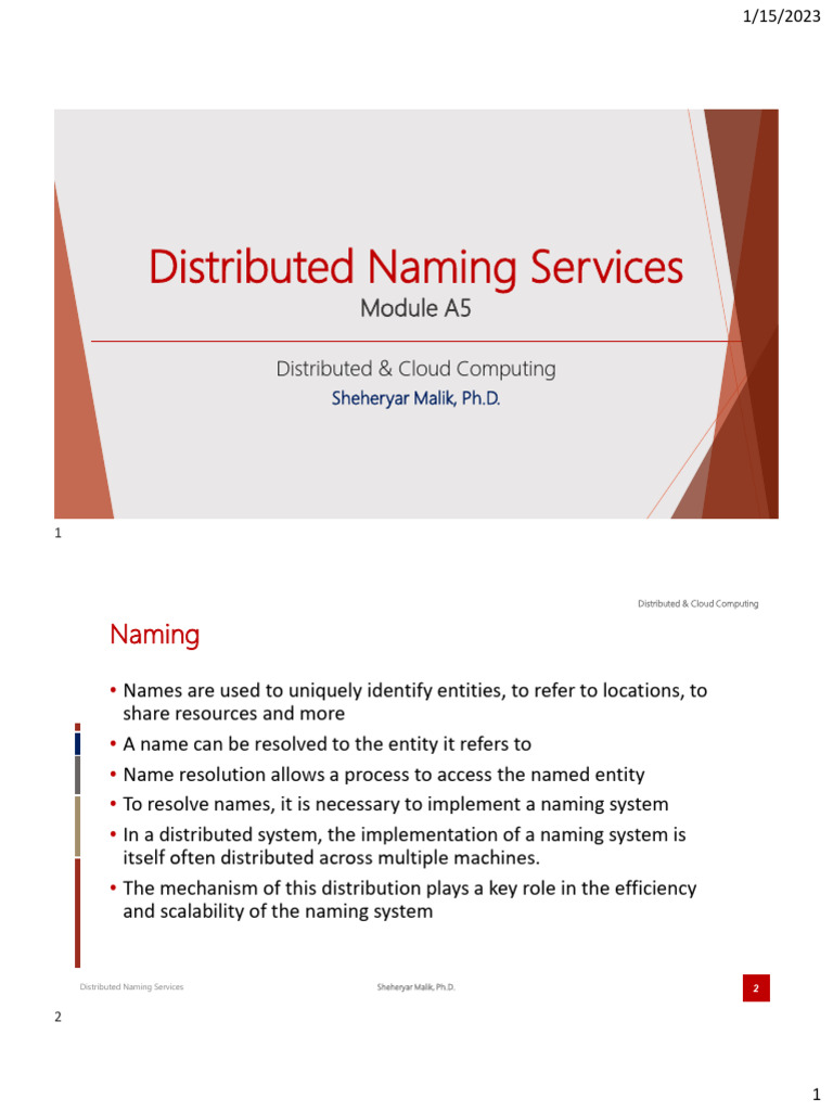 DCC - Module A5 - Distributed Naming Services | PDF | Domain Name ...