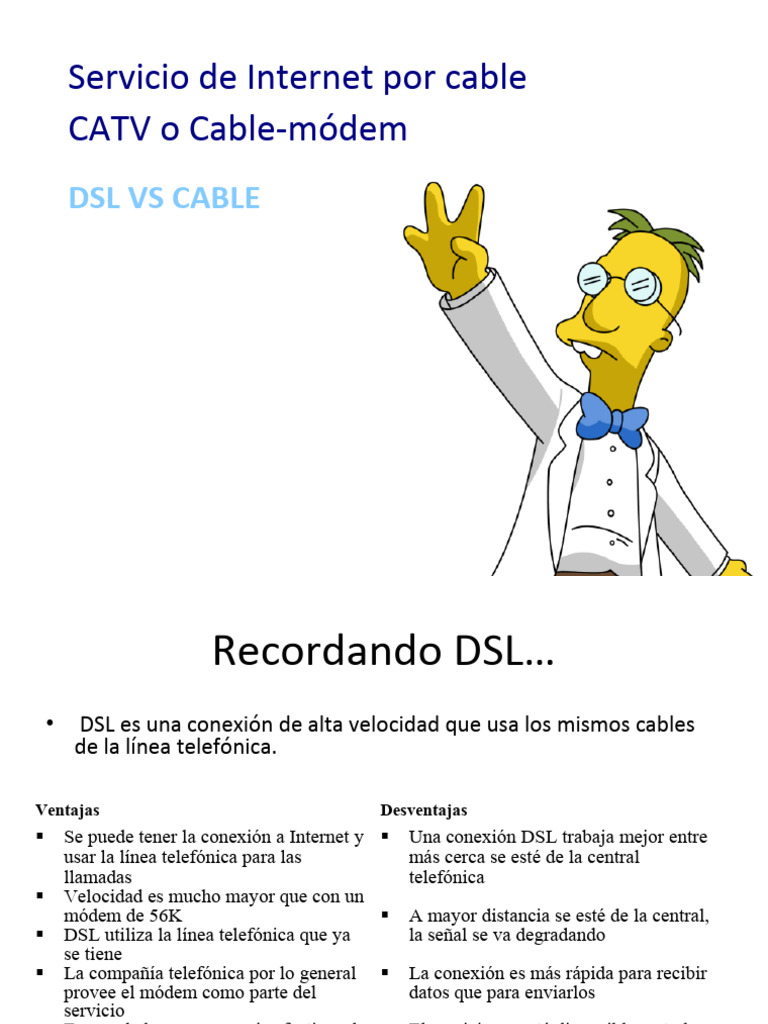 3 Cablemodem (Acceso Por Internet Vía CATV) | PDF | Línea de abonado ...