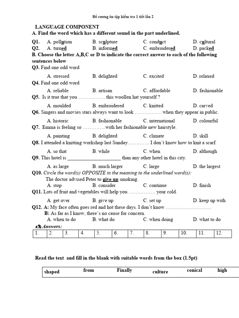 Review Unit 45 | PDF