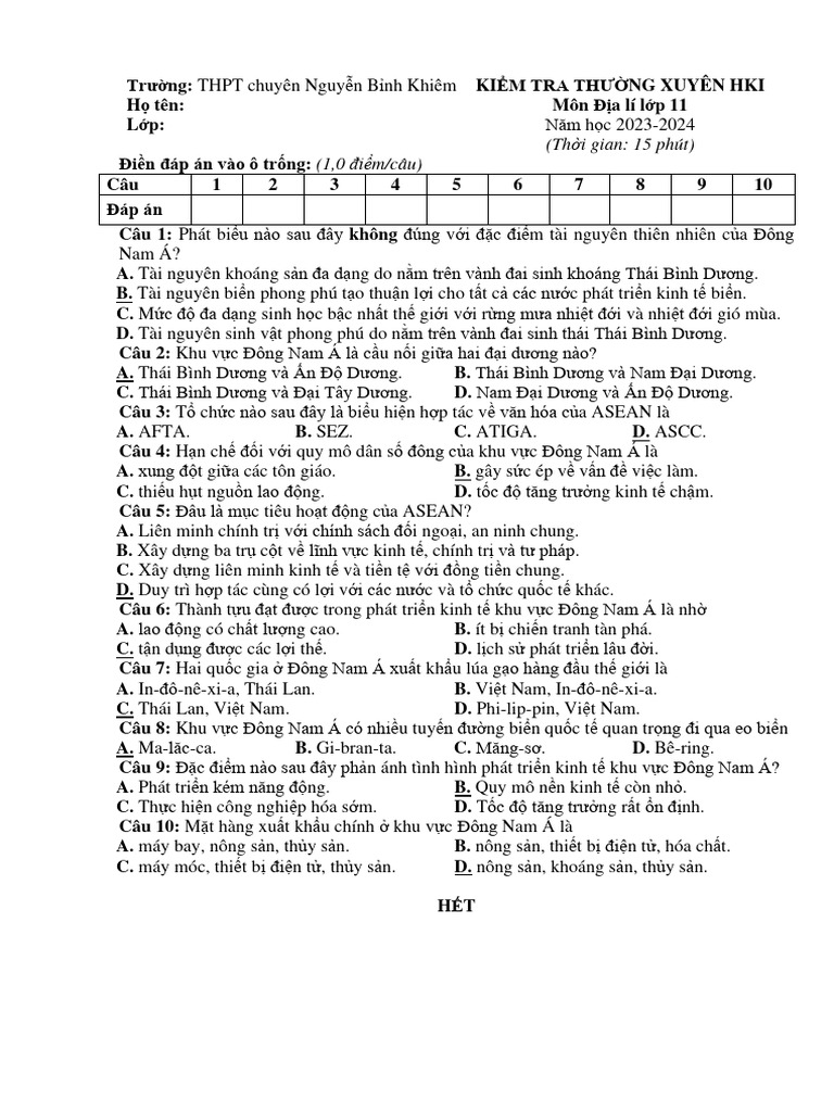 15p 11 CKI 23-24 ĐNA | PDF