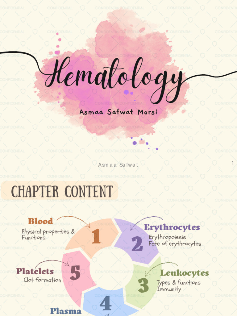 Hematology System Lec. 1 | PDF | Haematopoiesis | Hemoglobin