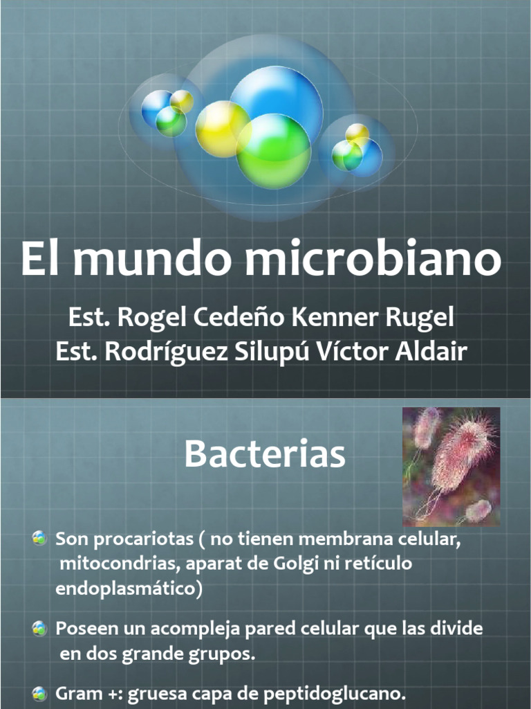 El Mundo Microbiano | PDF | Las bacterias | Biología Celular)