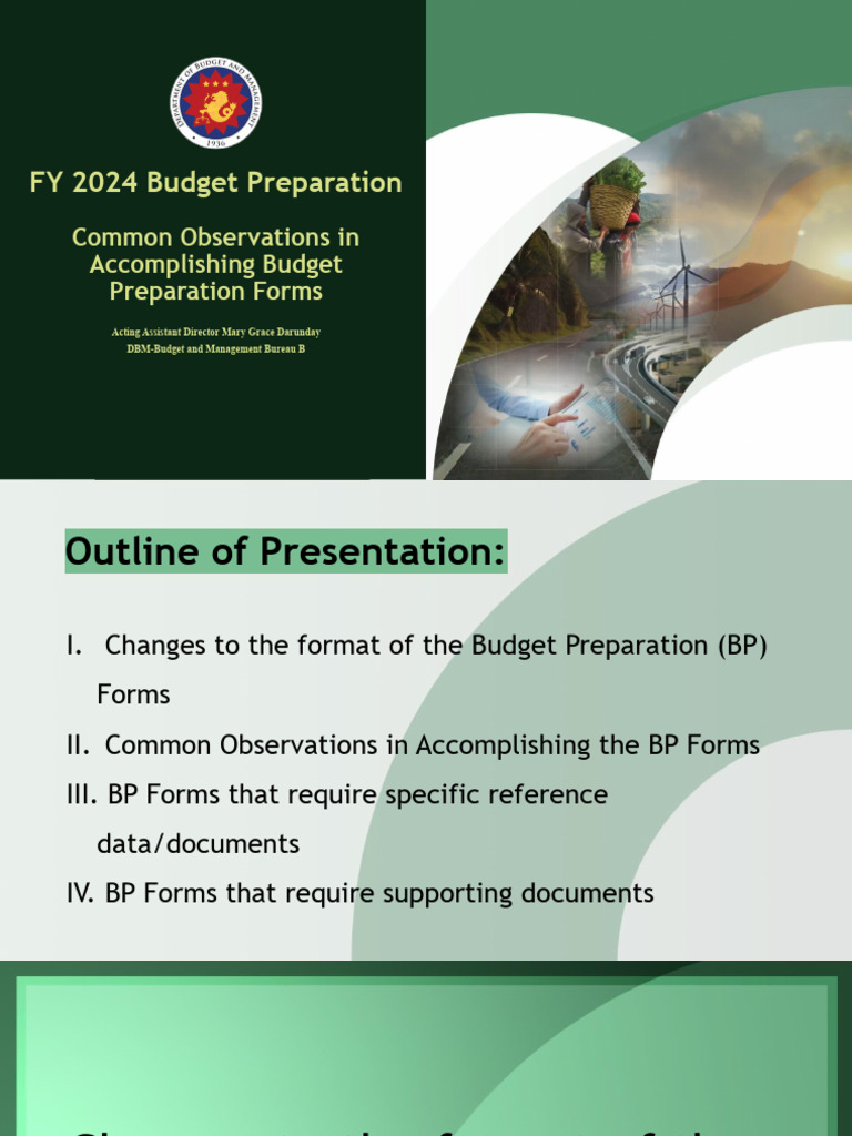 FY 2024 Budget Preparation Guidelines | PDF | Baseline (Budgeting ...