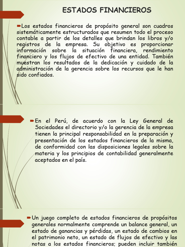 Estados Financieros Teoria | PDF | Contabilidad | Estado financiero