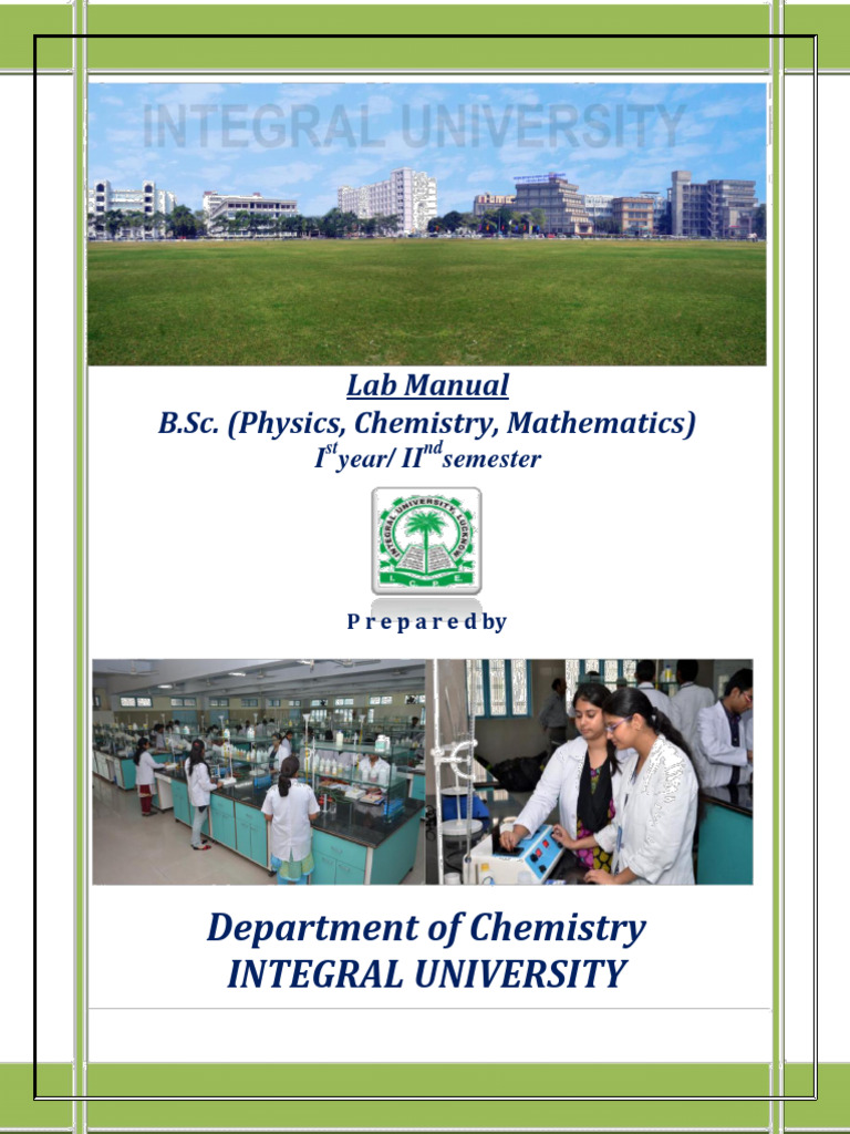 Chemistry-B.sc. PCM II Sem Lab Manuals | PDF | Laboratories | Titration