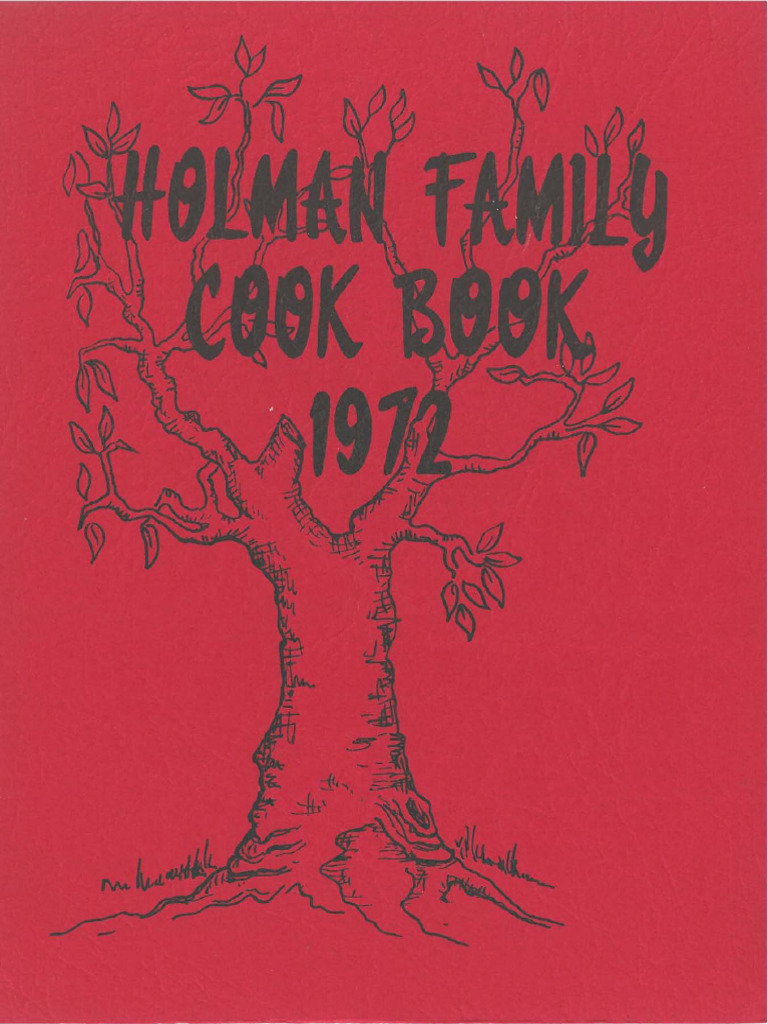 Holman Family Cookbook 1972 | PDF | Cakes | Baking