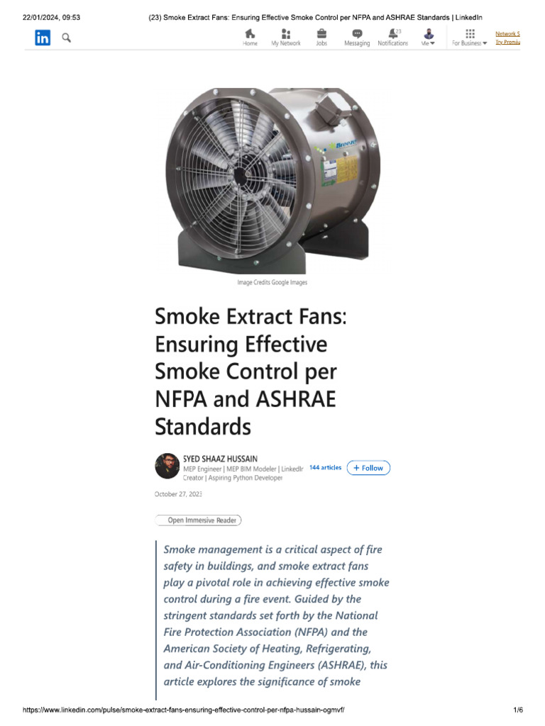 Smoke Extraction Article | PDF