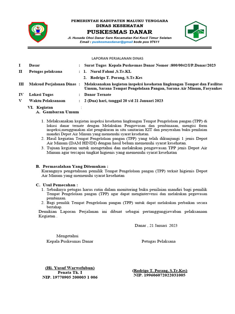 SPPD TPP Dam Hindi Ternate | PDF