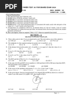 Class X Mathematics Sample Paper 2025 | PDF | Circle | Sphere
