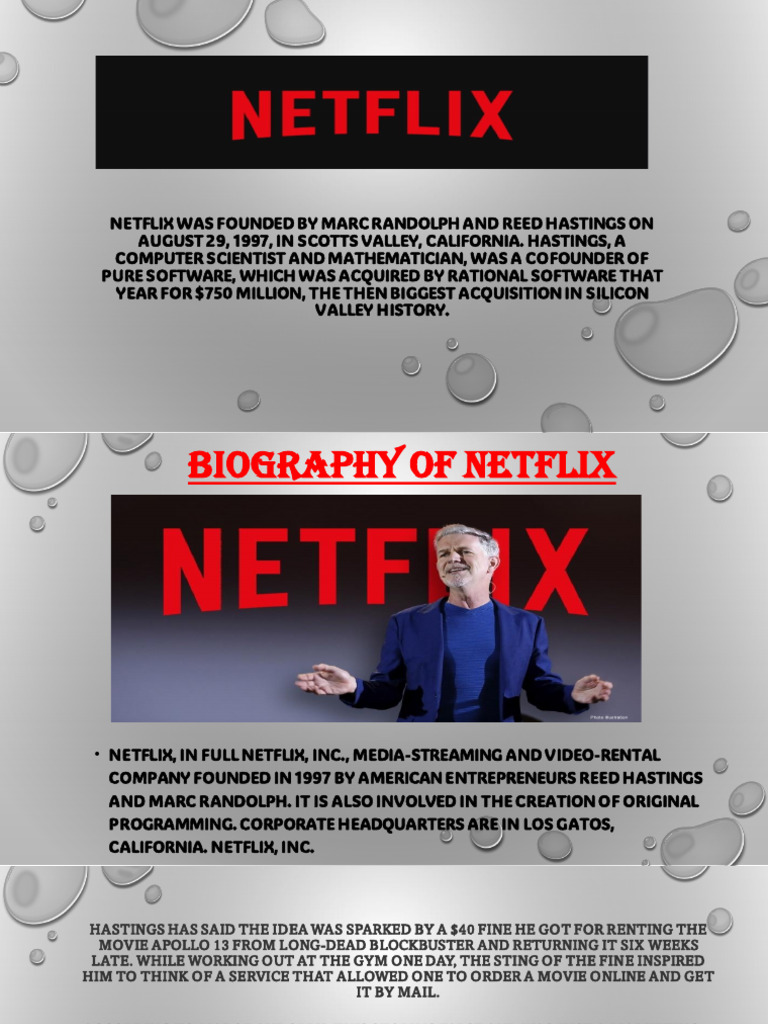 Netflix Presentation | PDF | Netflix | Business