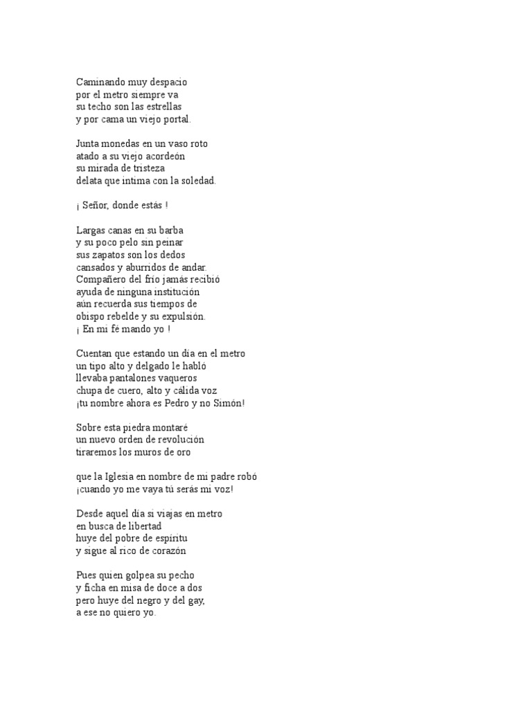 La Cancion de Pedro | PDF