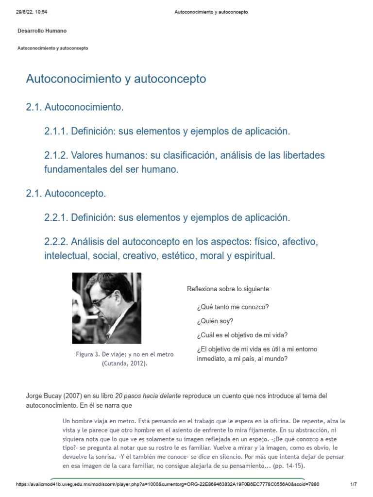 Autoconocimiento y Autoconcepto | PDF | Las emociones | Neurociencia